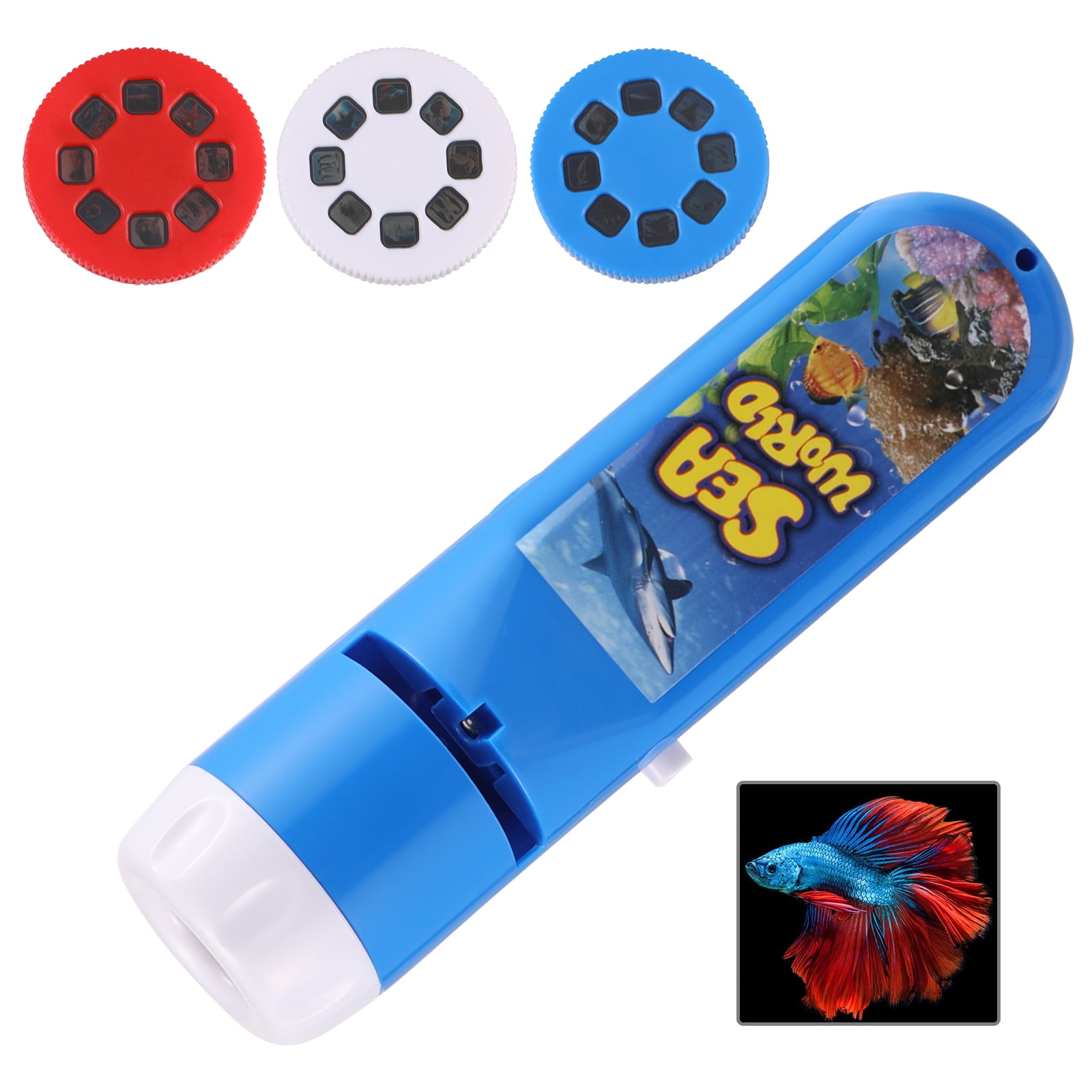 KKSQ Slide Projector Torch Projection Flashlight,24 patterns Adjustable ...