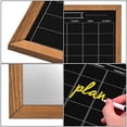Calendar Chalkboard, 10.6" * 14.6", Magnetic Surface Rustic Brown Solid ...