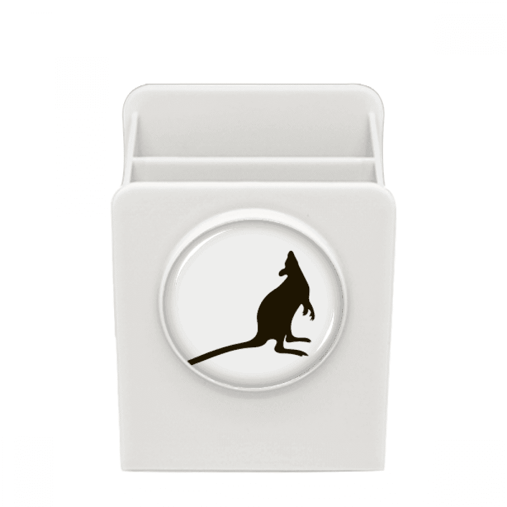 Black Kangaroo Animal Portrayal Desk Pencil Holder Cup Pen Organizer ...