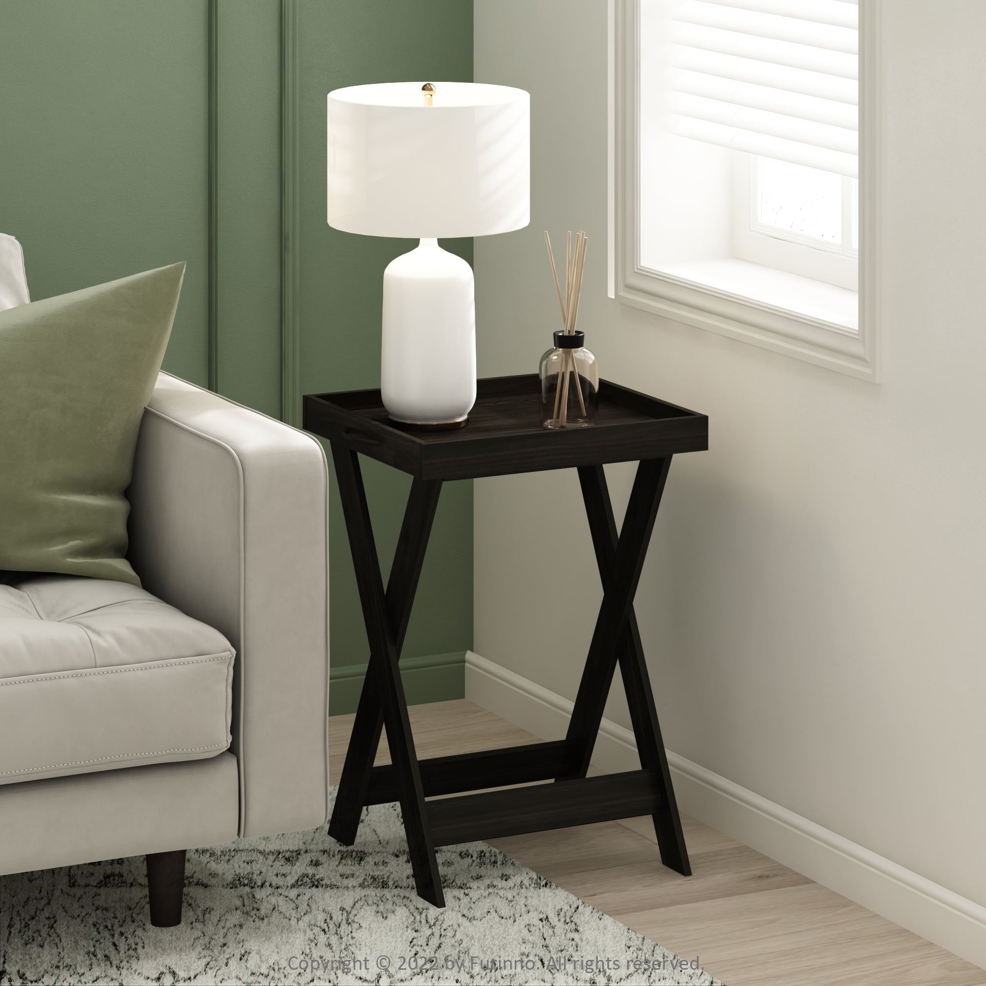 Furinno Montale Tray Table with Removable Tray, Espresso - Walmart.com