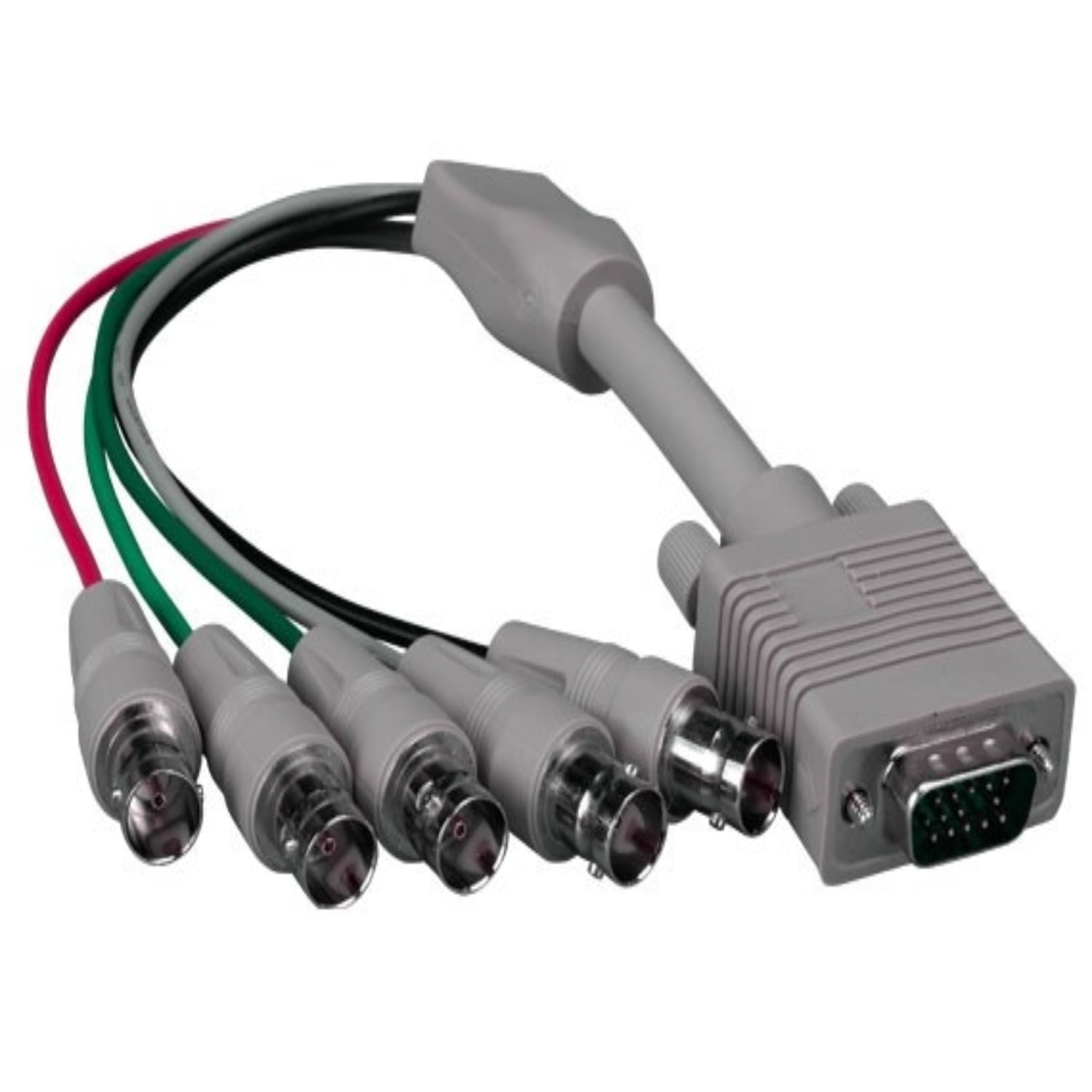 SANOXY Cables and Adapters; 1ft VGA HD15 Male to 5-BNC RGBHV Female ...