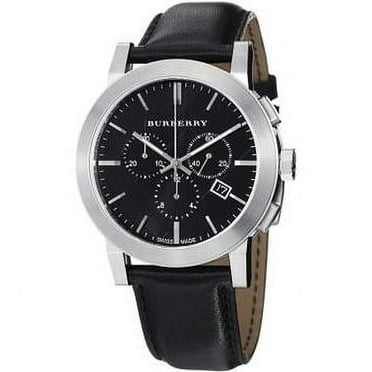 Burberry Men's Black Dial Chronograph Stainless Steel 42mm GMT Watch ...