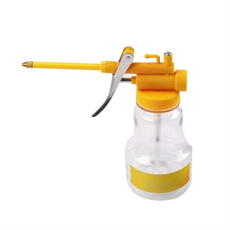 TiooDre High Pressure Manual Oil Cans Plastic Transparent Oil Gun Long ...