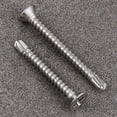 YANTONG（500pcs）#8×5/8”for Sheet Metal Self-Tapping Screws 410 Stainless ...