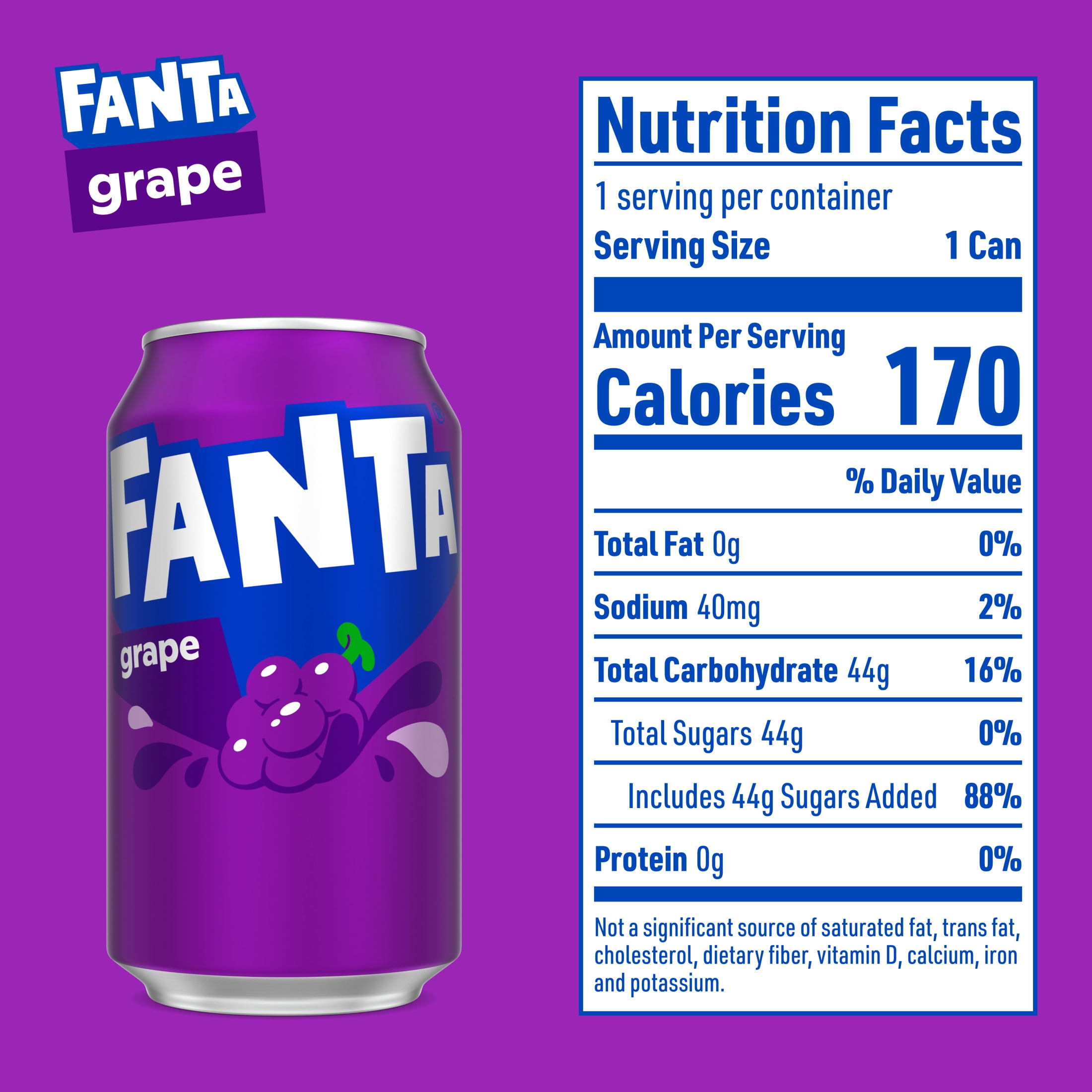 Fanta Grape Nutrition Facts GRAPE 🍇 REAL SUGAR FANTA : R/cocacola