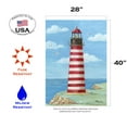 Toland Home Garden West Quoddy Head Lighthouse House Flag - Walmart.com