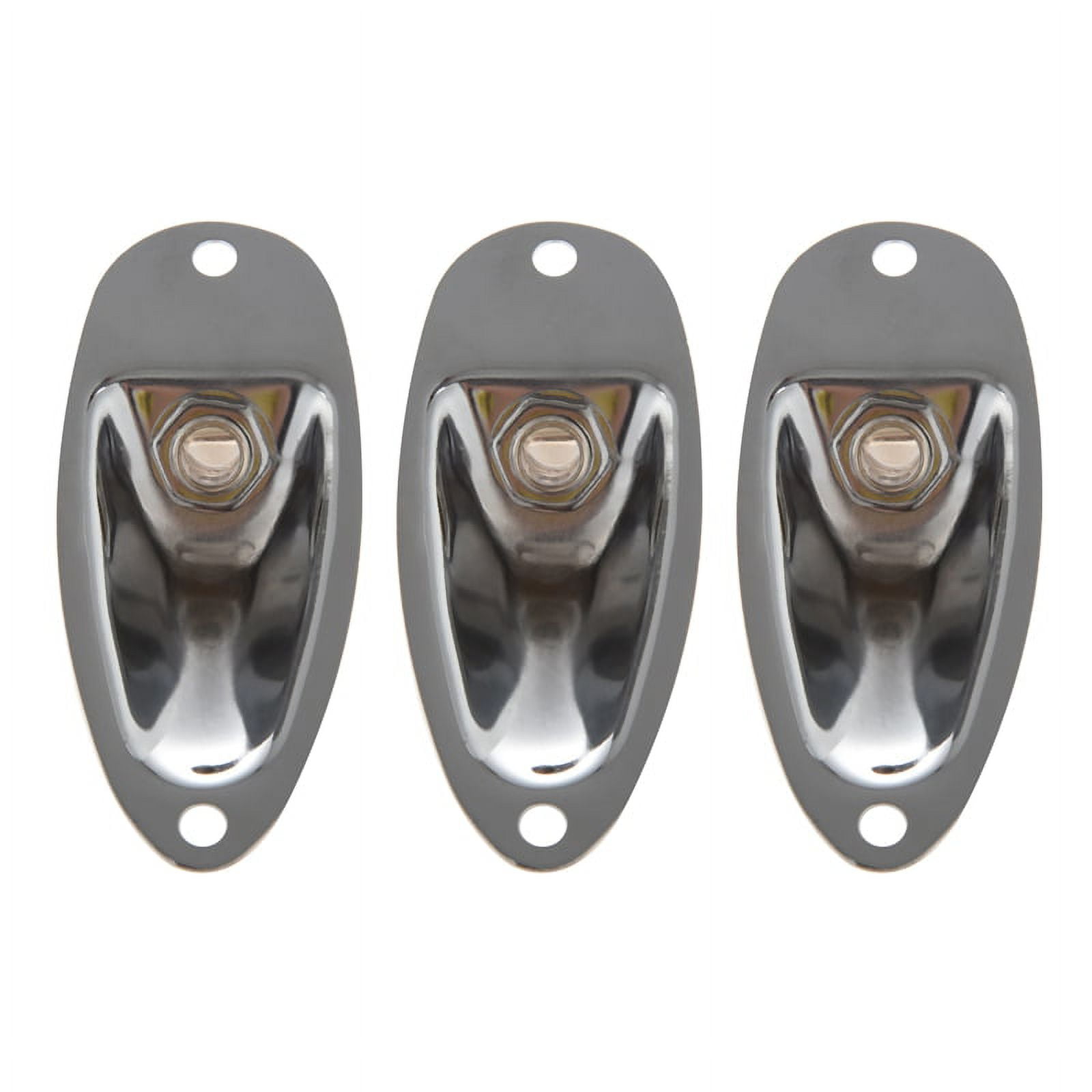 3 Unids Barco Guitar Jack 1/4 Pulgadas Entrada Salida Jack Plate Socket ...