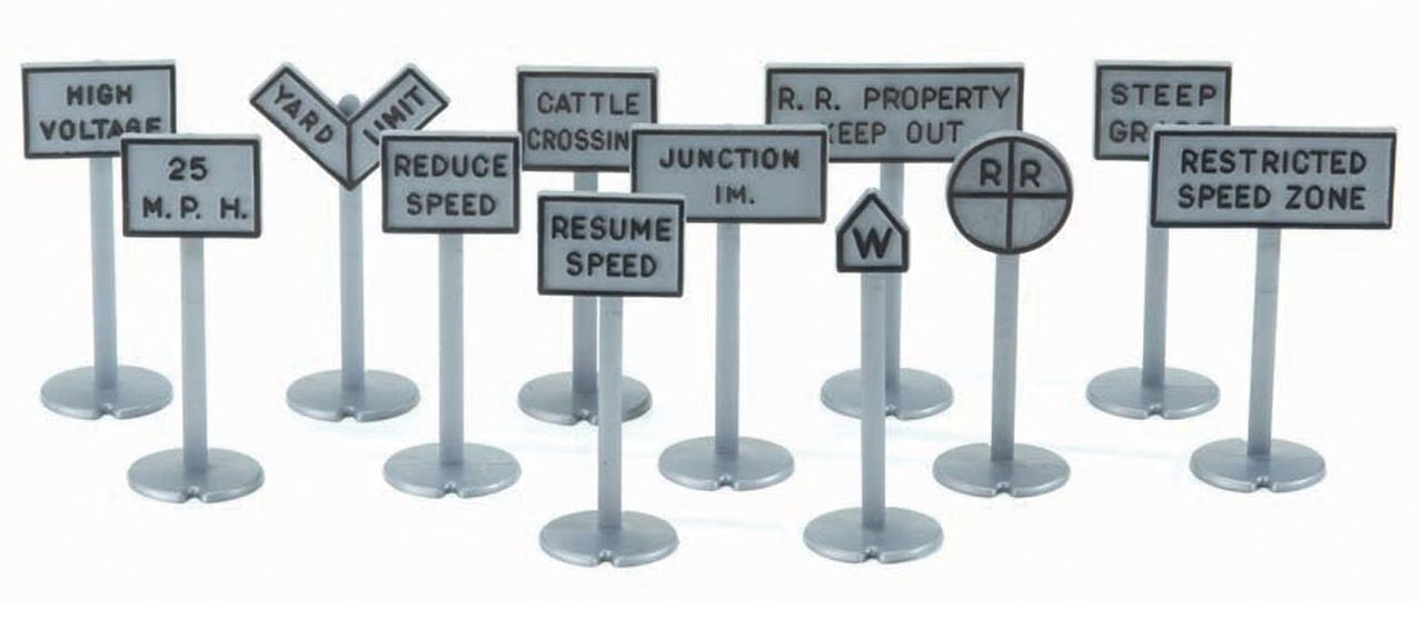 Lionel 6-22358 O Rail Yard Signs (12 Signs) - Walmart.com