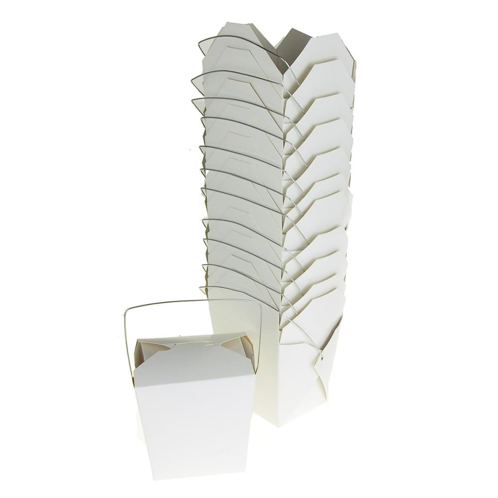 Take Out Boxes with Wire Handle, White, 4-Inch, 12-Count - Walmart.com