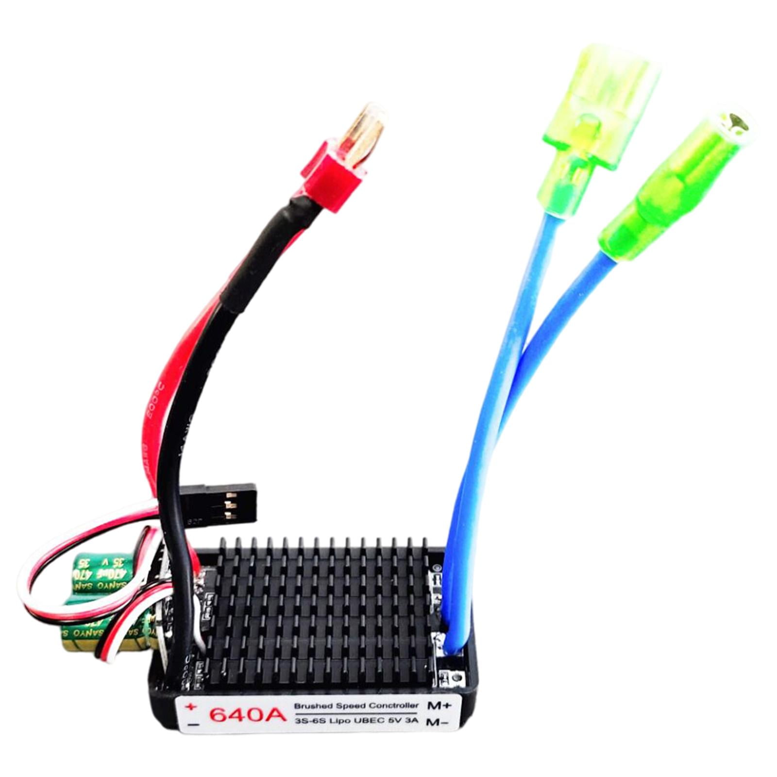 High Power Controller 12V-24V,Brushed Motor 640A ESC for RC Ship Boats ...