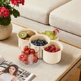 360 Degree Rotating Fruit Vegetable Storage Container ABS Stainless ...