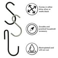 Heavy Duty S Hooks Metal S Shaped Hooks Silver Hanging Hooks 2.75 ...