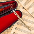 1 Set Metal Mini Flute with Model Realistic Flute Photo Prop with Box ...
