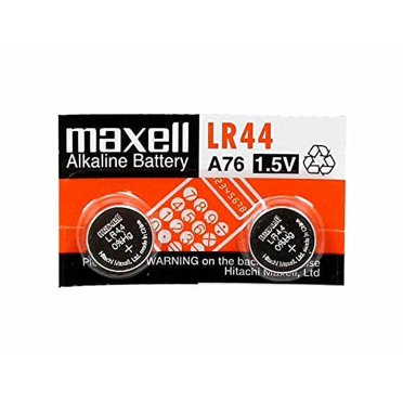 Maxell LR44 A76 Alkaline Watch Cell Button Battery 1.5V, 5 Pack with Free Shipping - Walmart.com