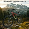 Mountain Bike, 24 Speeds with Disc Brakes High-Carbon Steel Frame Mens ...