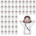 QenASHaing 50Pack Multicolor Mini Jesus Figurines in Bulk, Little Jesus ...