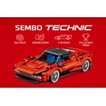 PRETTYMINA SEMBO TECHNIC Red Supercar Building Kit – 552 PCS, 1:18 ...