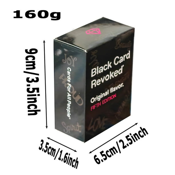 Black Card Revoked Second Edition Full English Game Card Party Strategy ...