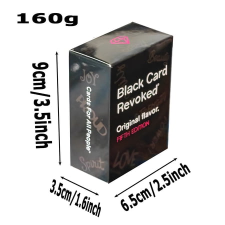Black Card Revoked Second Edition Full English Game Card Party Strategy ...
