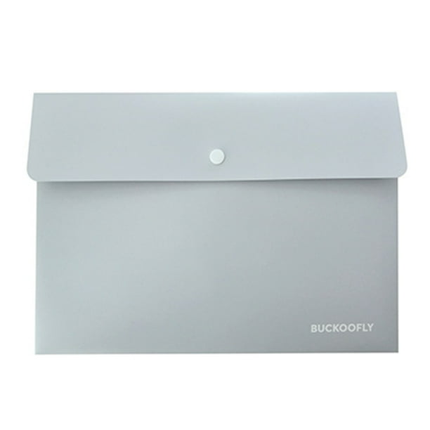 File Holder Snap Button Closure Waterproof Transparent Visual A4 Size ...