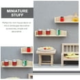 Doll House Mini Furniture Miniature Model Hanging Rack Storage Shelf ...