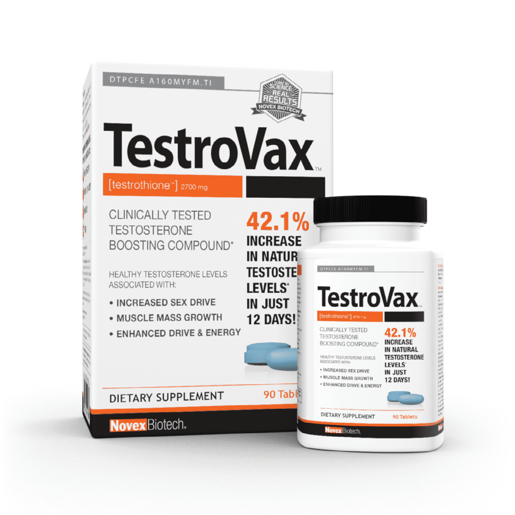 TestroVax by Novex Biotech - 90 Tablets - Walmart.com