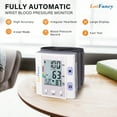 LotFancy Wrist Blood Pressure Monitor Automatic BP Cuff with Portable ...