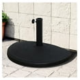 Half Round Patio Umbrella Base, Heavy-Duty Free Standing Resin Umbrella ...
