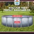 Lake Effect Pools 12' x 48" Bermuda Galvanized Steel Above Ground Pool ...