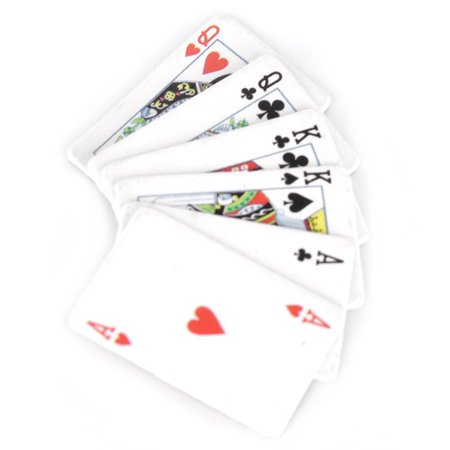 Herwey Doll House Playing Cards,1/12 Dollhouse Playing Cards,Miniature ...