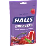 HALLS Throat Soothing Cool Berry Drops, Cough Refreshers Flavor, 25 ...