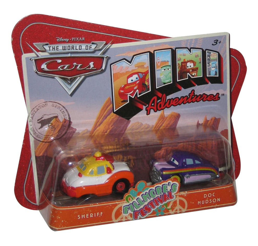Disney Cars Mini Adventures Sheriff & Doc Hudson Die Cast Toy Car Set ...