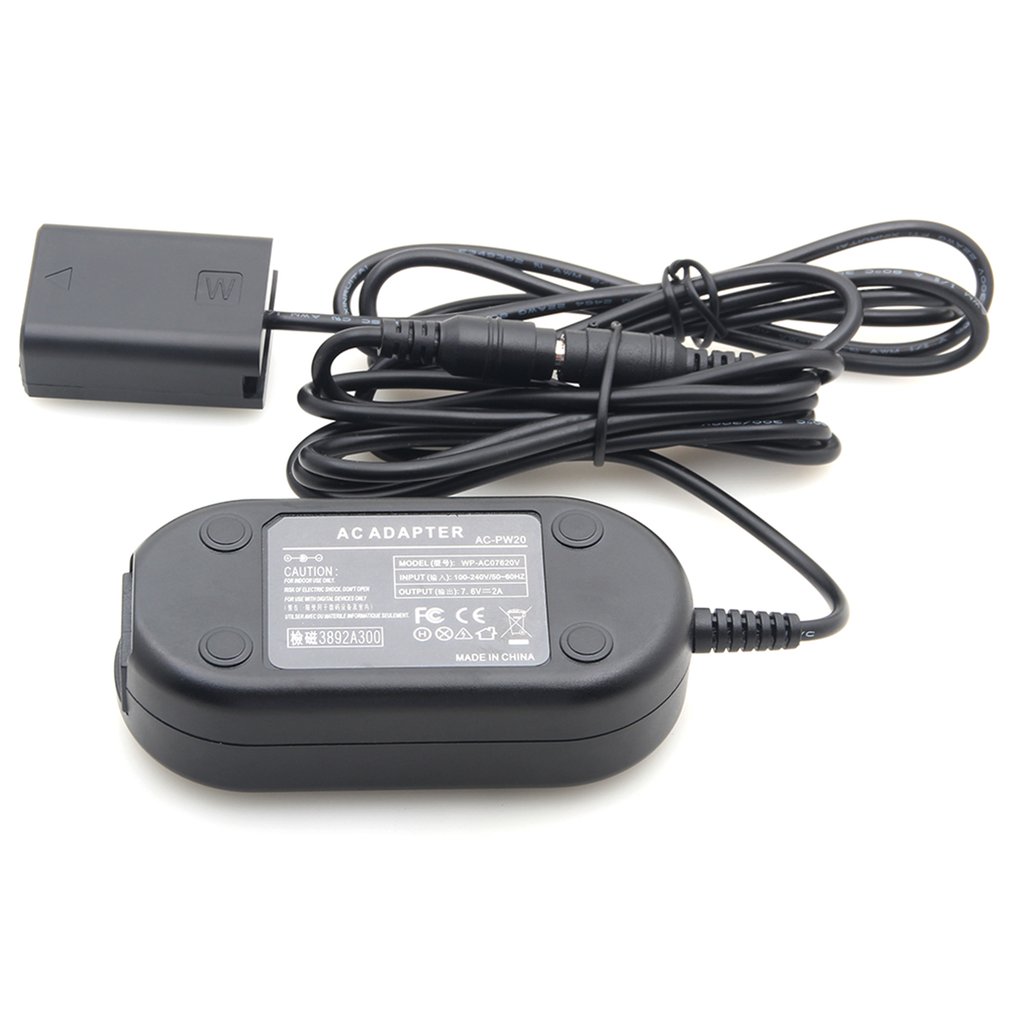 NP-FW50 Dummy Battery with AC-PW20 Charger Adapter for Sony A6000 A6300 ...