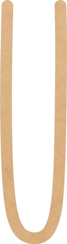 Unpainted Wooden 2'' Cream Peach Letter U, Paintable Alphabet A-Z ...