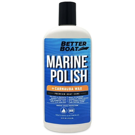 Boat Wax and Marine Polish with Carnauba Wax for High Gloss Gel Coat ...