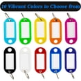 100Pcs Key Tags, Key Labels with Rings, Plastic Key Identification Tags ...