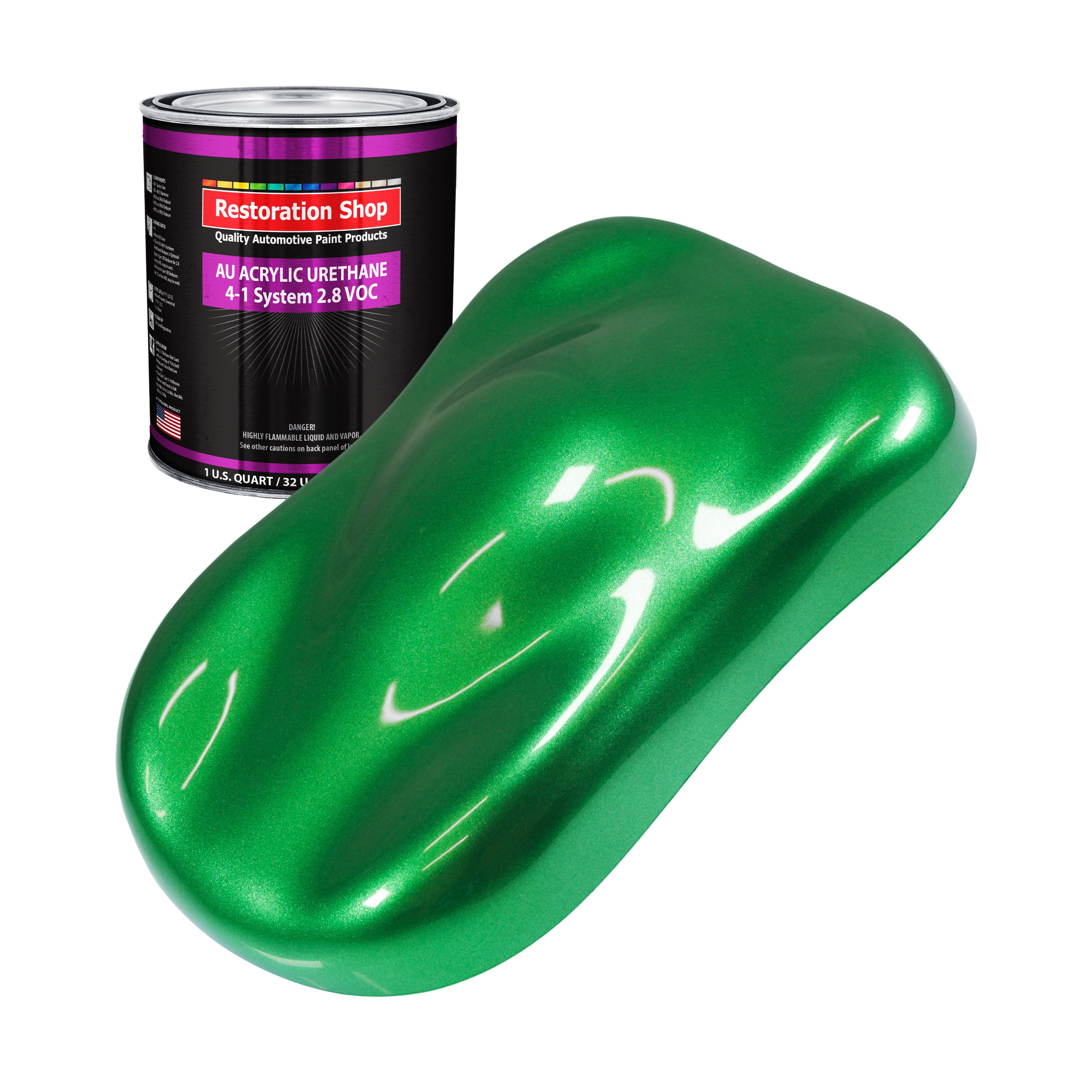 Restoration Shop - Firemist Green Acrylic Urethane Auto Paint - Quart ...