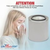 LifeSupplyUSA True HEPA Filter Replacement Compatible with Austin Air ...