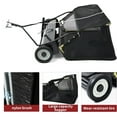 RVNI 48in Tow Behind Lawn Sweeper Leaf Collector Sweeper for Lawn Grass ...