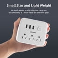 Multi Electric USB Power Strip: Surge Protector, 3 Outlets & 3 USB ...