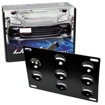 No Drill Front Bumper Tow Hook License Plate Mounting Bracket Adapter ...