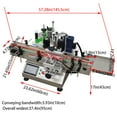 Techtongda LT-150 Automatic Desktop Conveyor Round Bottle High Speed Labeling Machine - Walmart.com