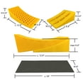 Hyper Tough Heavy Duty Yellow Plastic Curved Level Ramp 13 inch long, 4 ...