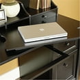 Sauder Edge Water Home Office Computer Desk with Hutch, Estate Black ...