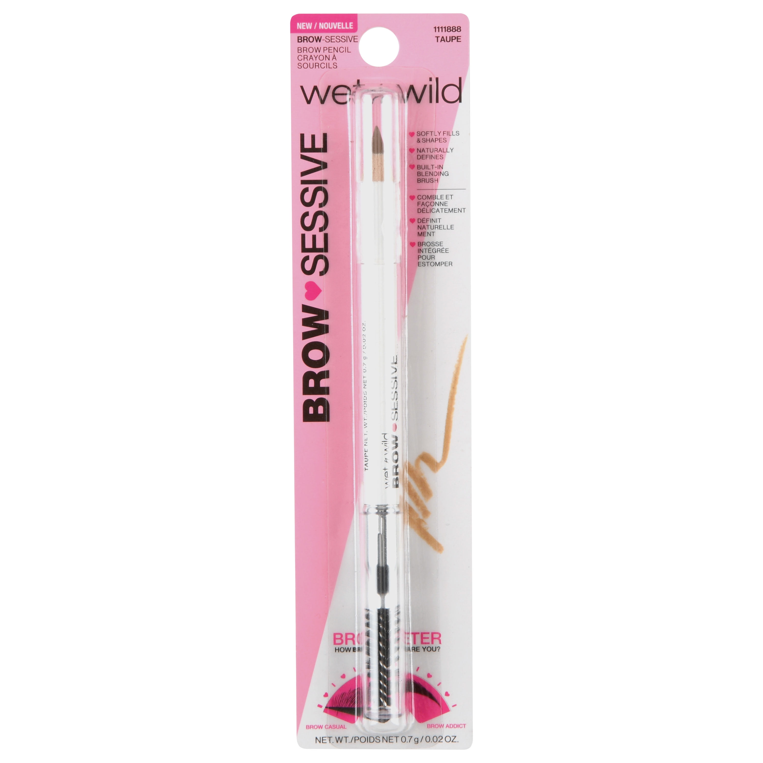 wet n wild Brow-sessive Eyebrow Pencil, Taupe, 0.02 oz - Walmart.com