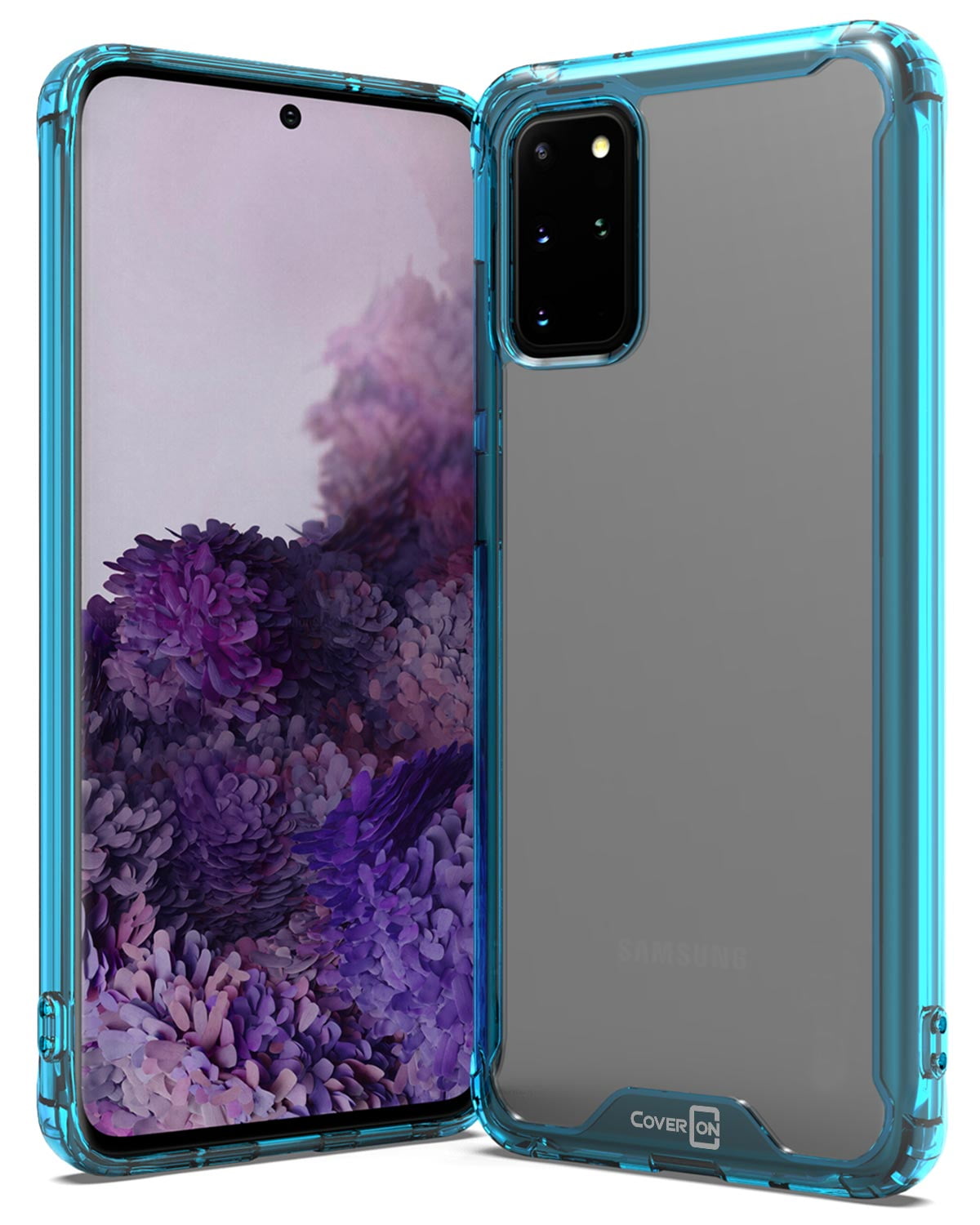 CoverON Samsung Galaxy S20 Plus Case Clear Slim Fit Hard Protective Phone Cover with TPU Bumpers ...