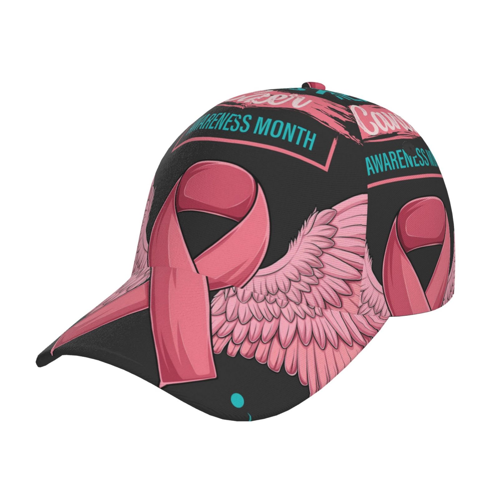 Fotbe Ribbon With Angel Wings Gorro Clásico de Béisbol, Gorra Ajustable ...