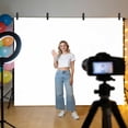 White Solid Photography Backdrop 10x8FT, Color Photo Backdrops ...