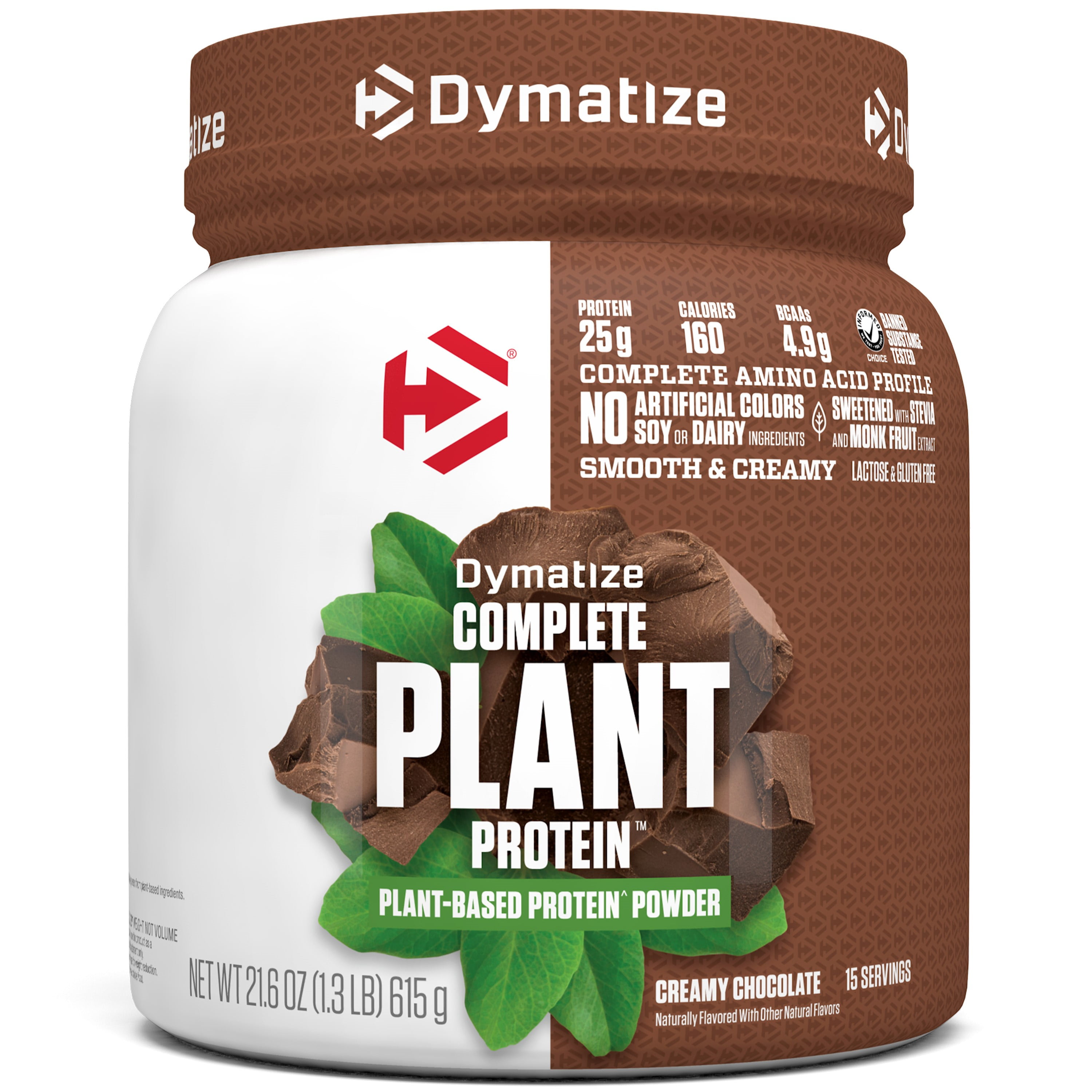 Dymatize Complete Plant Protein Powder, Creamy Chocolate, 25g protein ...