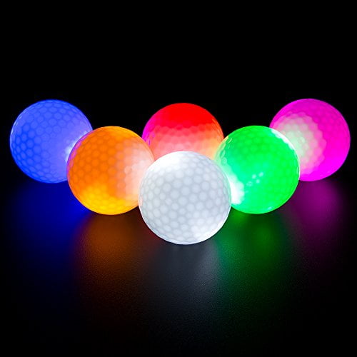 ILYSPORT LED Light up Golf Balls, Glow in The Dark Night Golf Balls ...